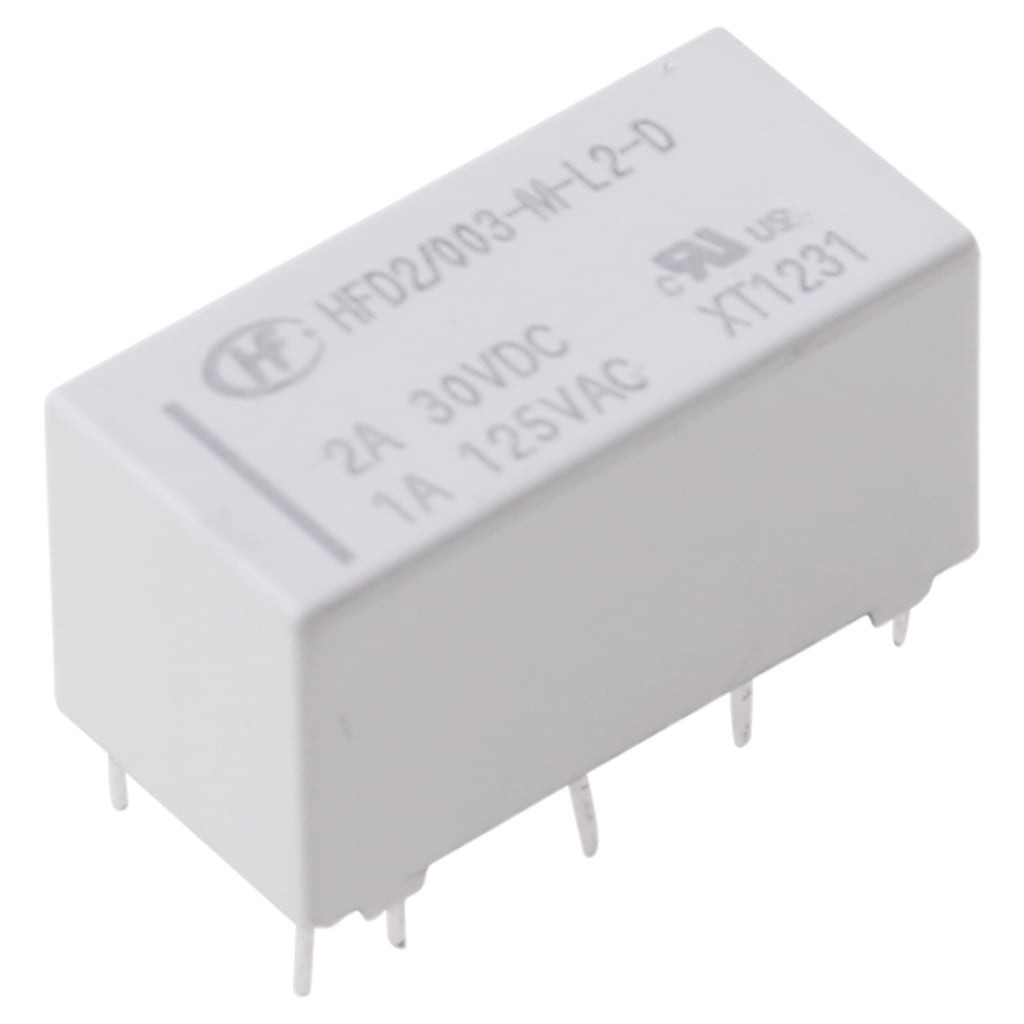 Yammee 10 Pin 3V Miniature Relay Double In-line Single Coil Relay HFD2 ...