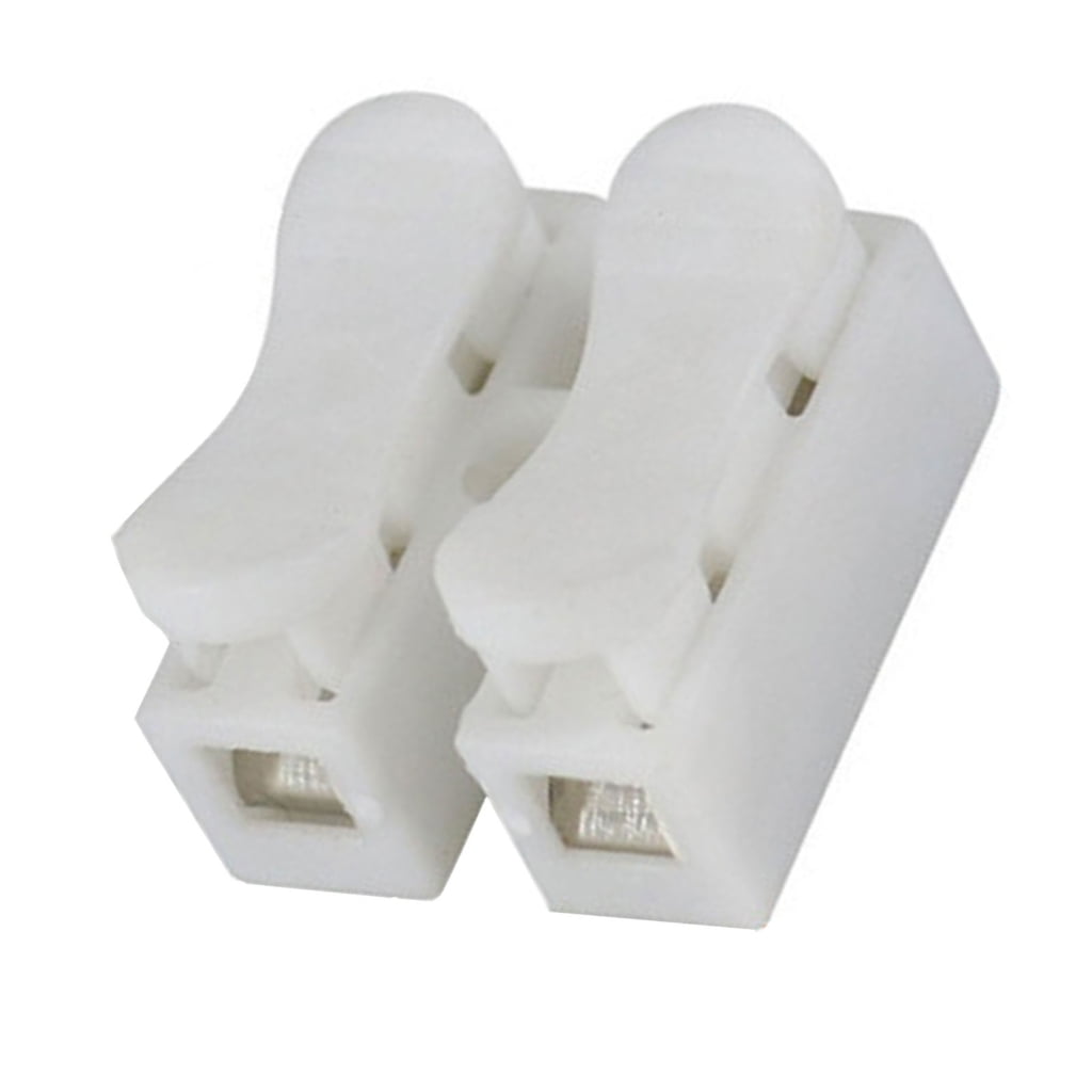 Yammee 100Pcs Spring Clamp Terminals Push Quick Wire Cable Connector ...