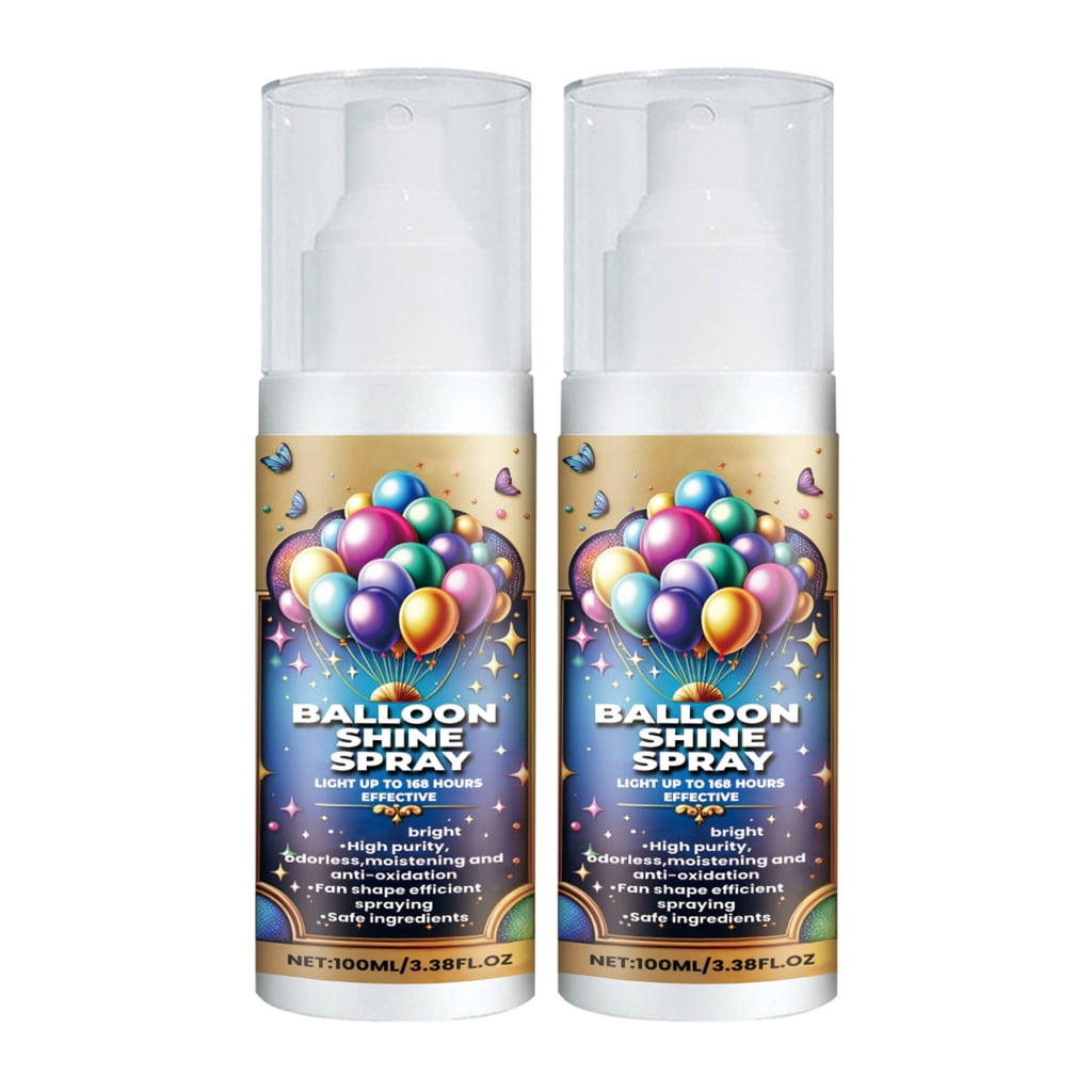 Yammee 100ml Balloon Brightener Spray Easy to Use Balloons Gloss ...