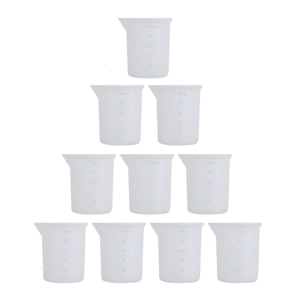 Yammee 100ml Resin Measuring Cups,Silicone Resin Mixing Cups,Reusable ...