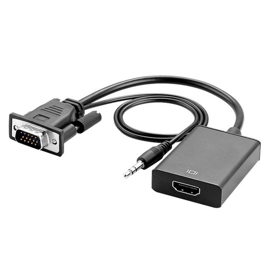 Yammee 1080P HDMIcompatible Female to VGA Male Converters Cable Output ...