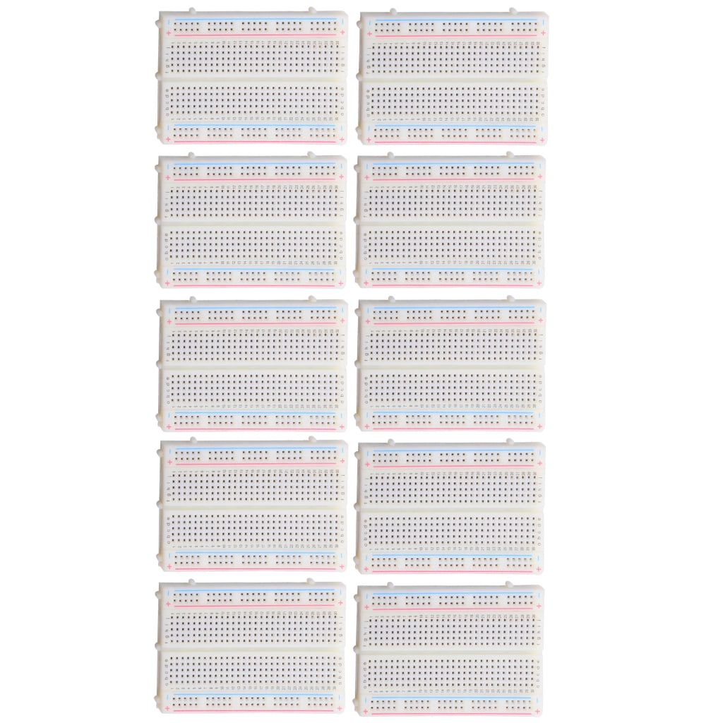 Yammee 10Pcs 400 Ties Solderless Breadboard Universals 400 Contact ...