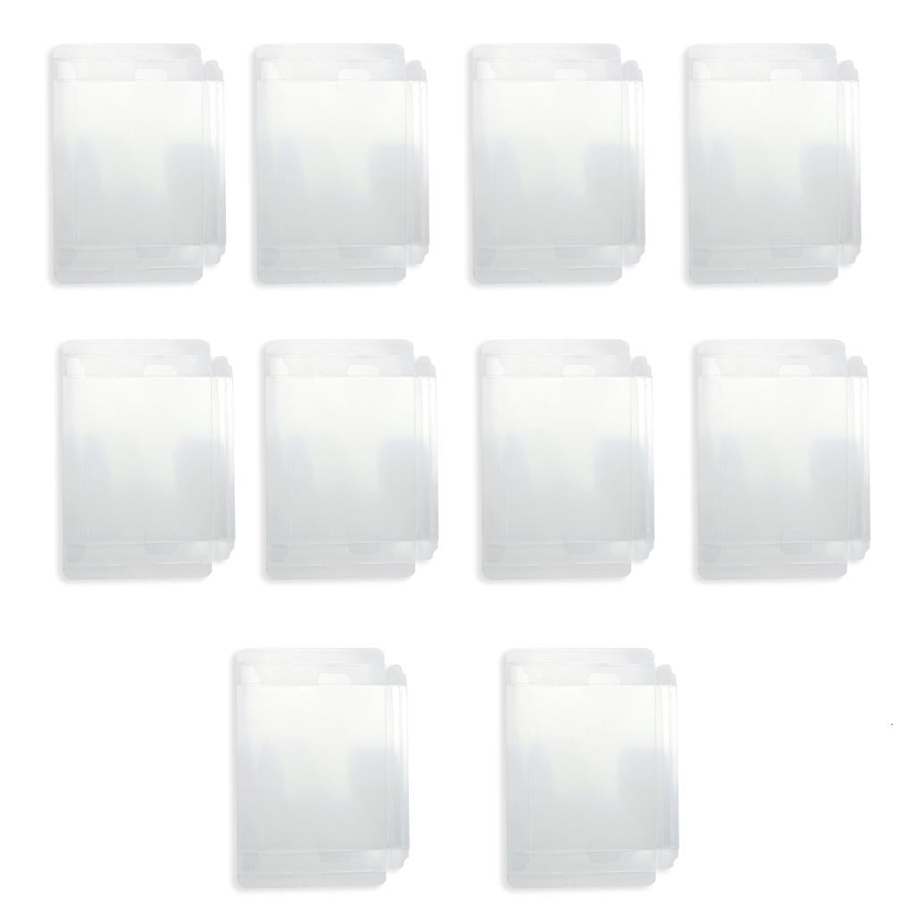 Yammee 10Pcs Clear Protective Box Case Sleeve Protectors for NES Game ...