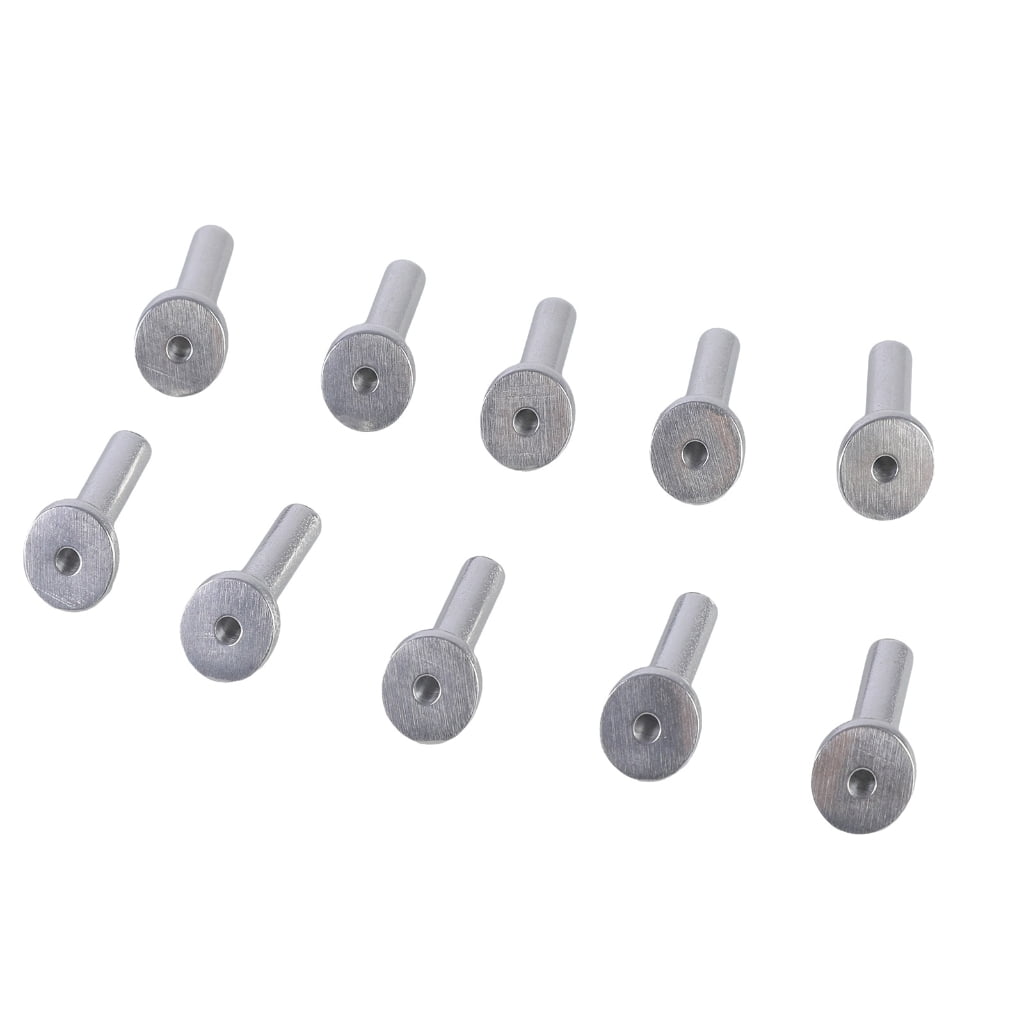 Yammee 10Pieces Practical Angled Stainless Steel Sleeves for Enhances ...