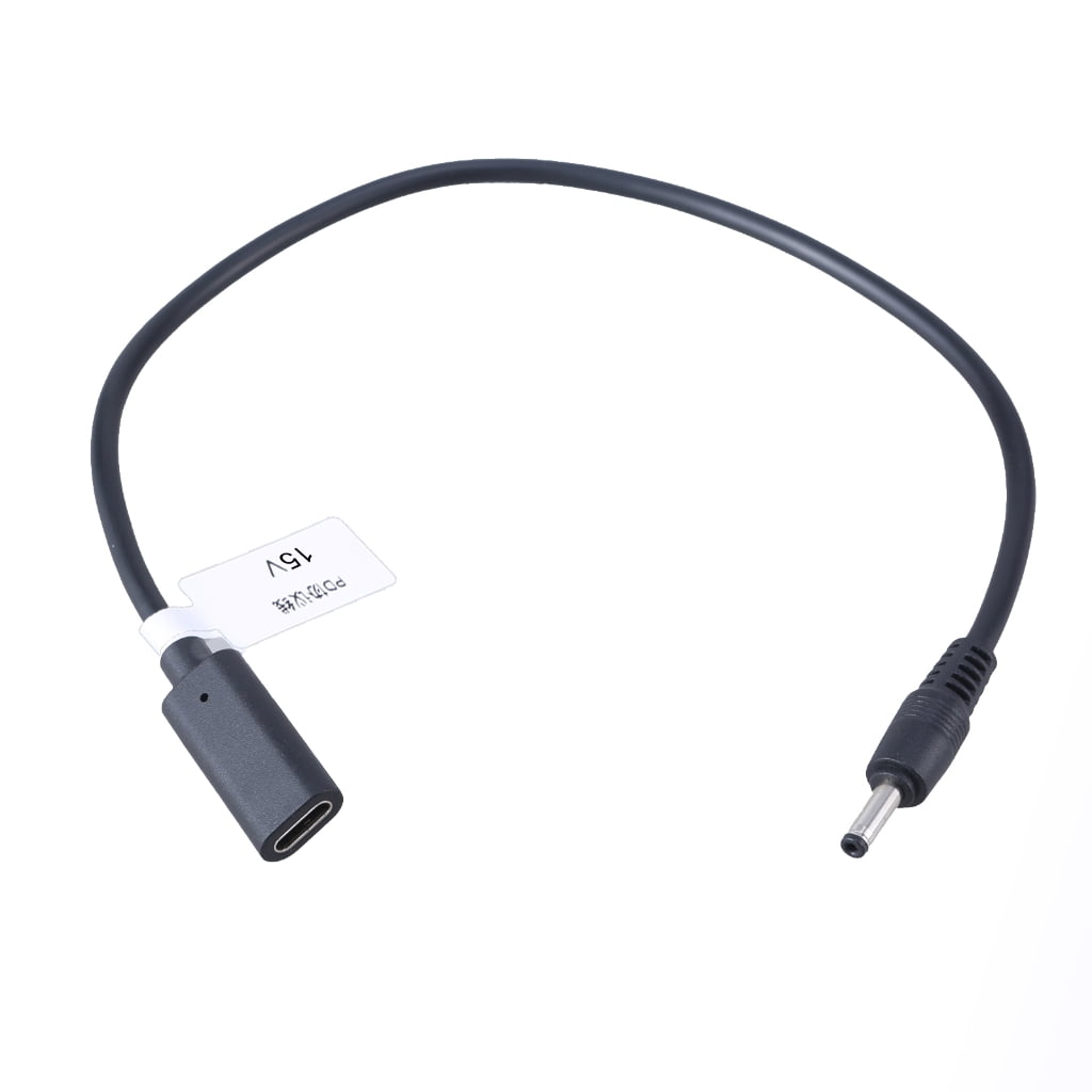 Yammee 11.8in Type C to DC35135 Power Cord USB C Female to 3.5x1.35mm ...