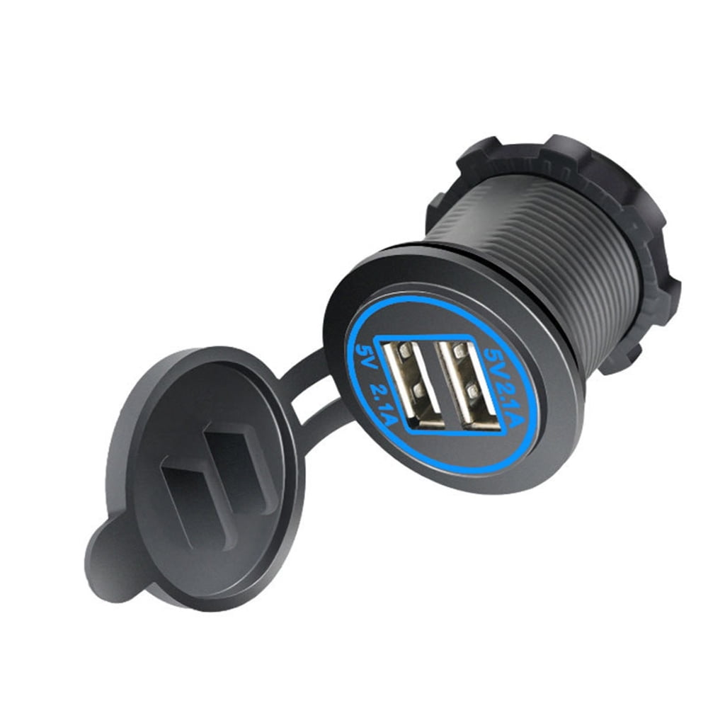 Yammee 12V-24V USB Power Outlet with Caps Car USB Charging Socket ...