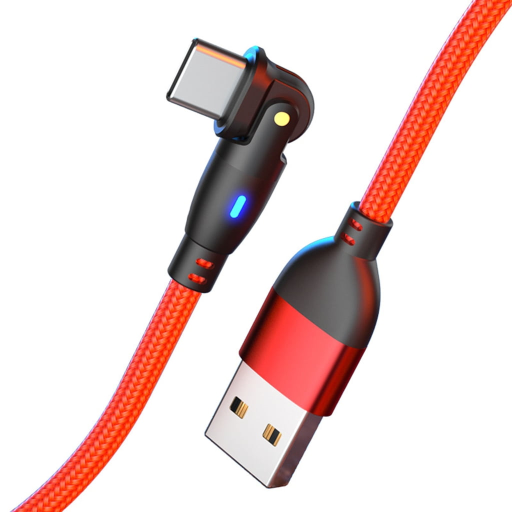 Yammee 180 Degree Rotate USB to Type C Fast Charging Cable Data Cord ...