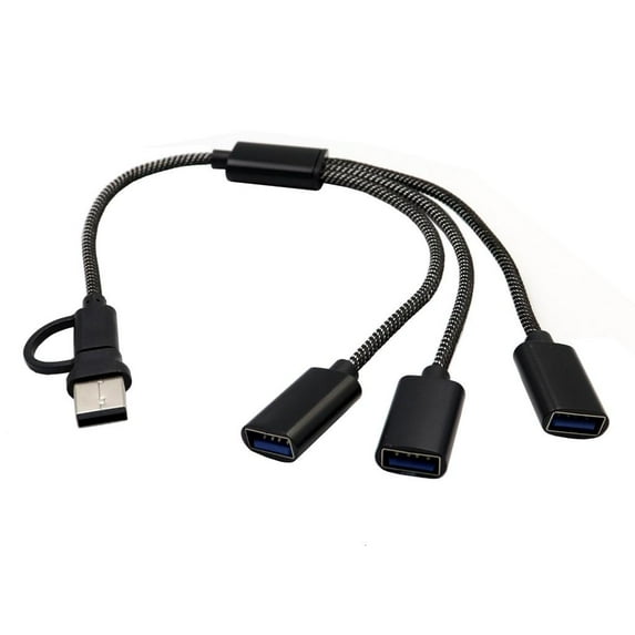 Yammee 2/3 Port USB2.0 Female Splitter Cable USB Adapter Cord For ...