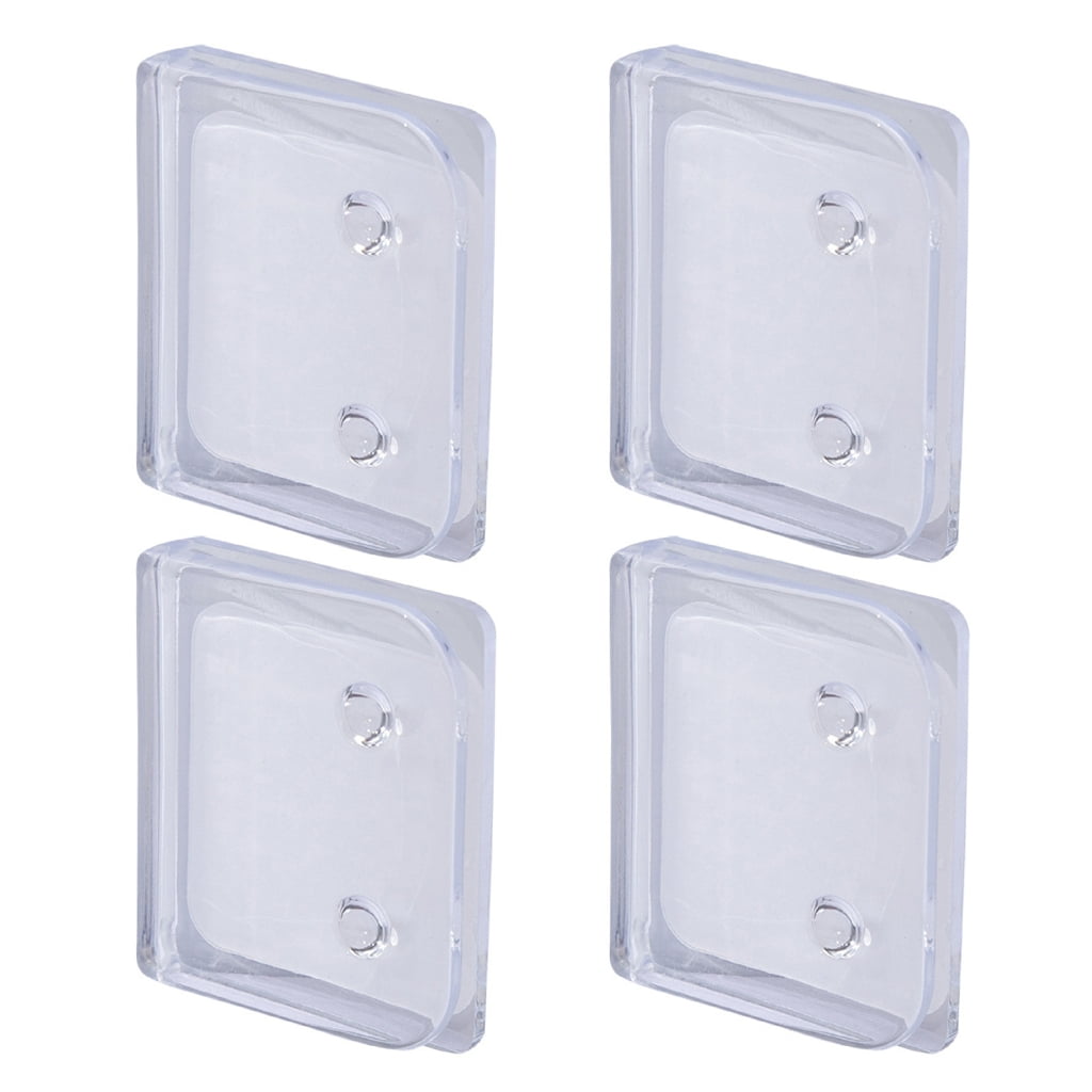 Yammee 2/4/8Pcs Clear Shower Splash Guard Curtain Holder Clips Bathroom ...