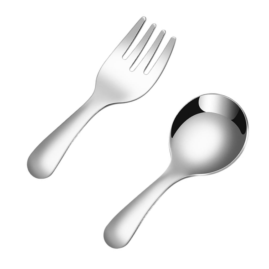 Yammee 2 Pieces Alternative Color Fork and Spoon Compact Cutlery Set ...