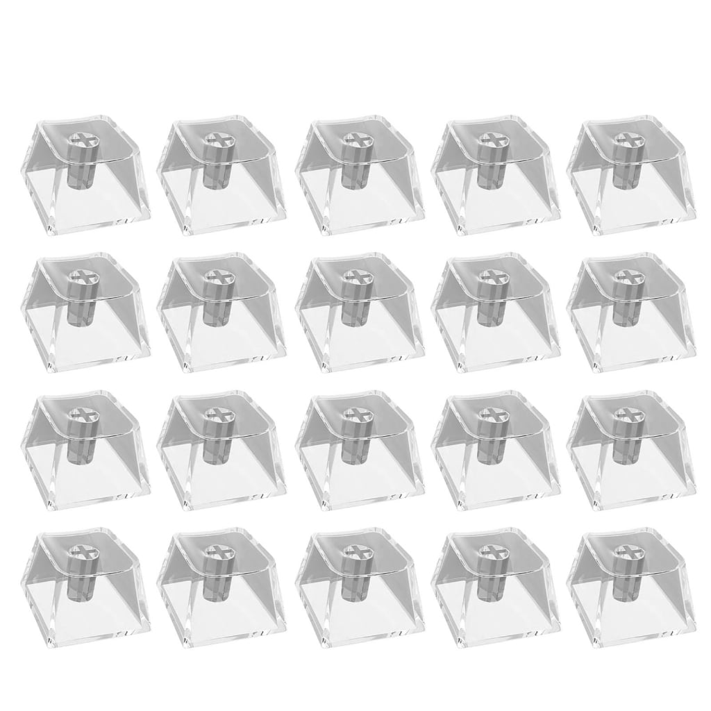Yammee 20Pcs Transparents PC Keycaps Mechanical Keyboards Keycaps Blank ...