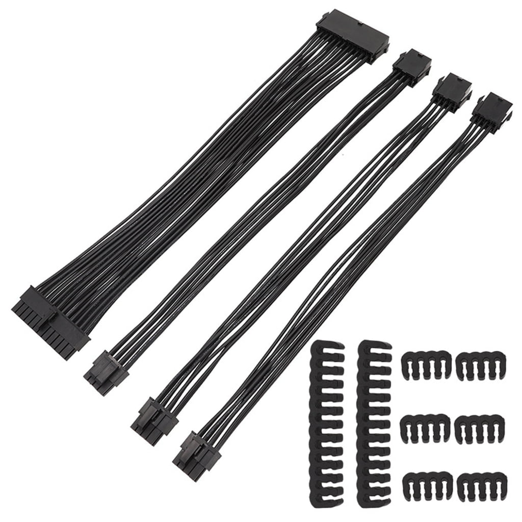 Yammee 24pin PSUs Graphics Card Cable 8pin and Mainboard 24pin Cord CPU ...