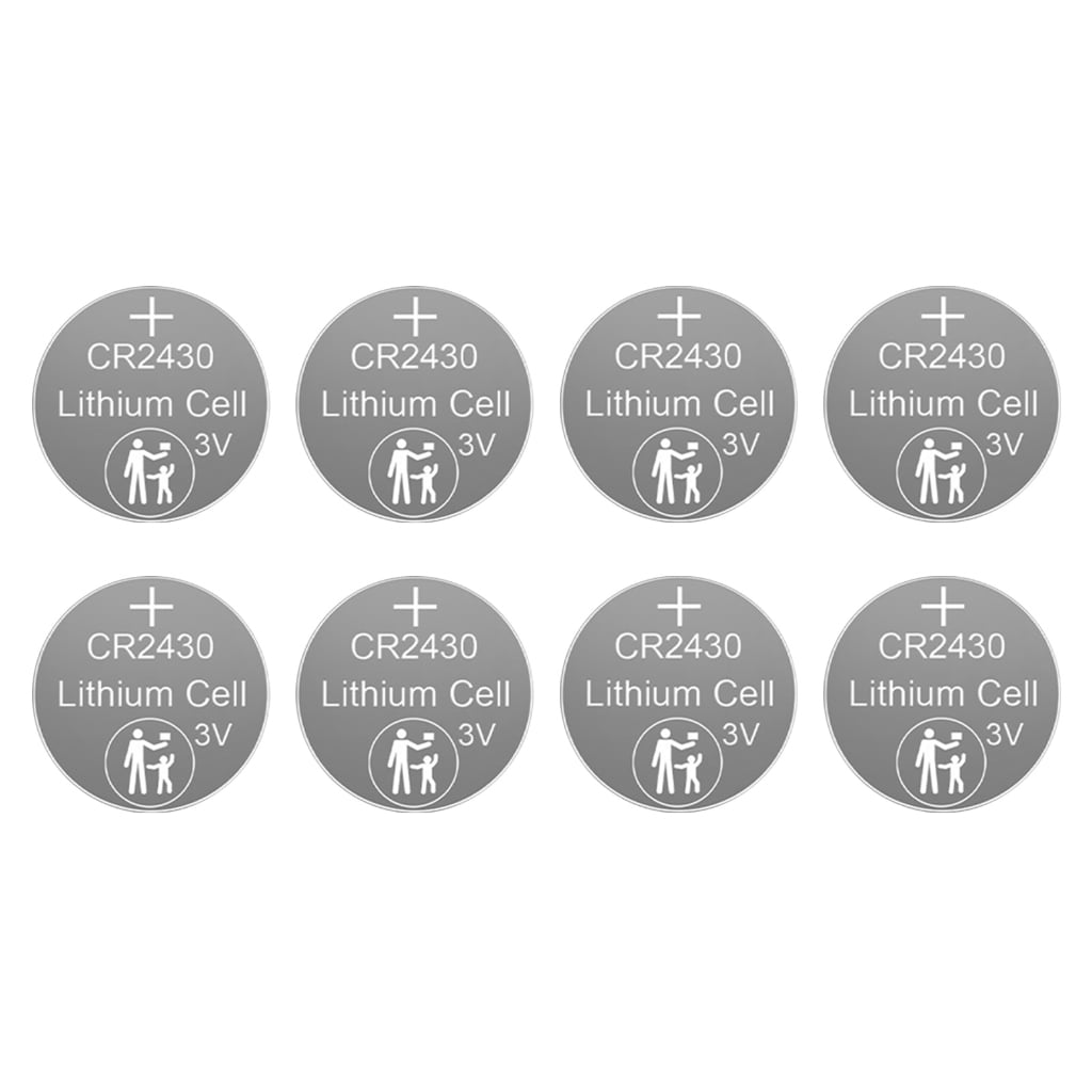 Yammee 285mAh CR2430 3V Lithium Button Cell Batteries Lithium Battery 2430 Stable Energy For Key ...