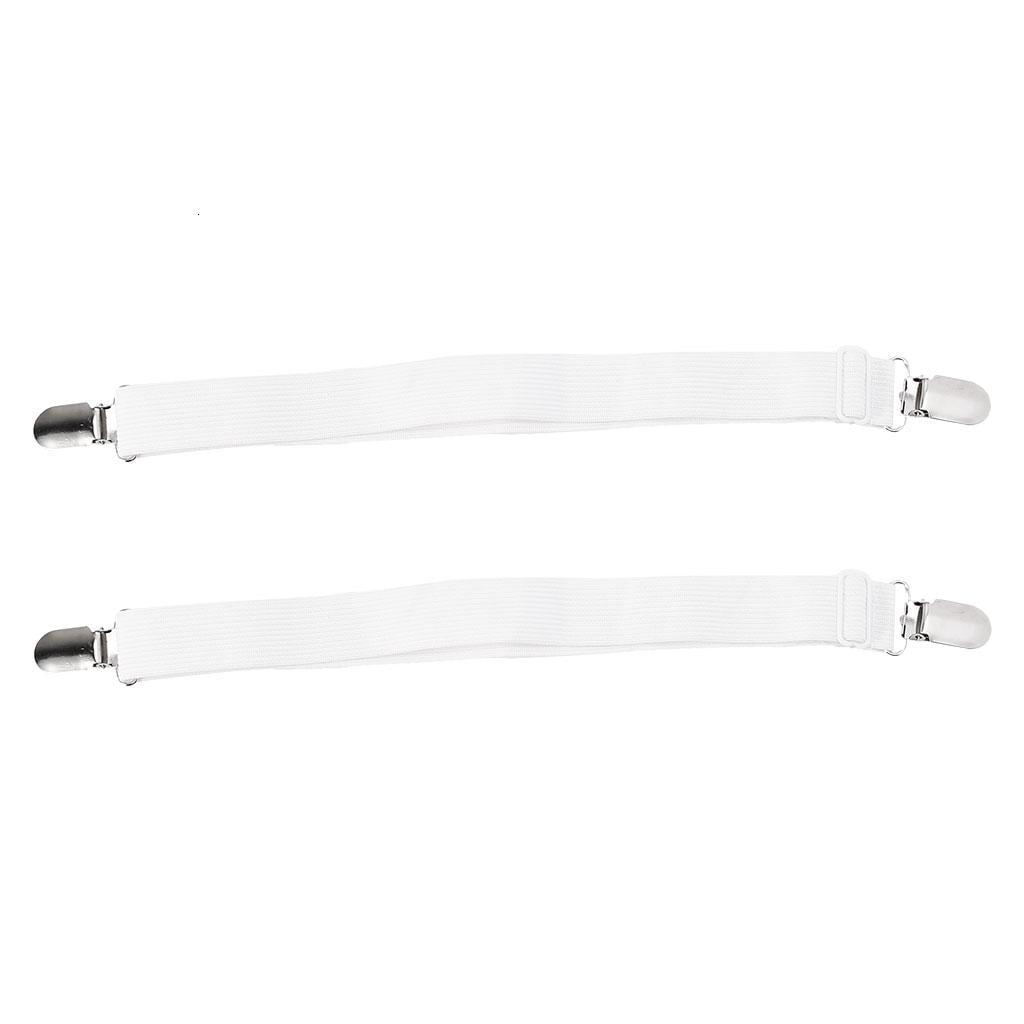 Yammee 2Pcs Sheet Grippers Straps Fasteners Hold Grips Elastic Clips ...