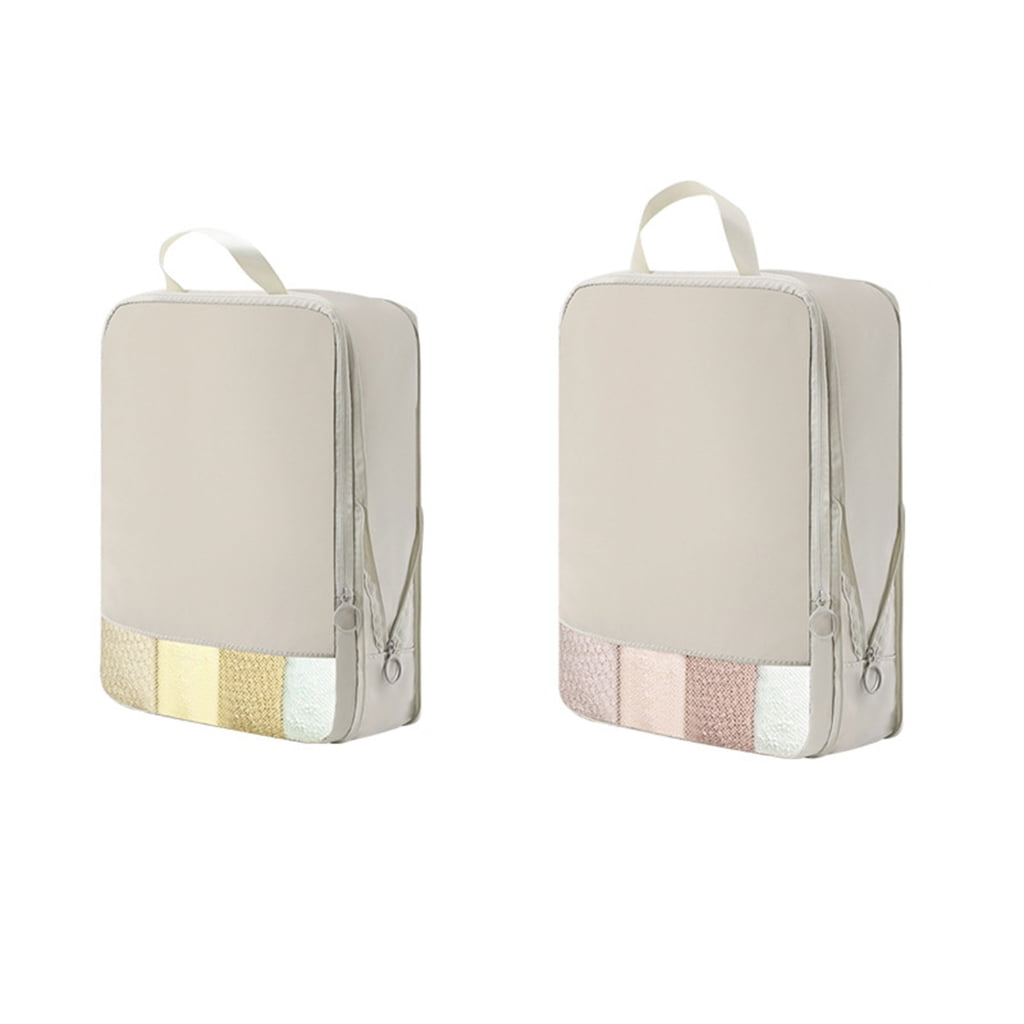 Yammee 2Pcs Transparent Window Travel Storage Container Compression ...