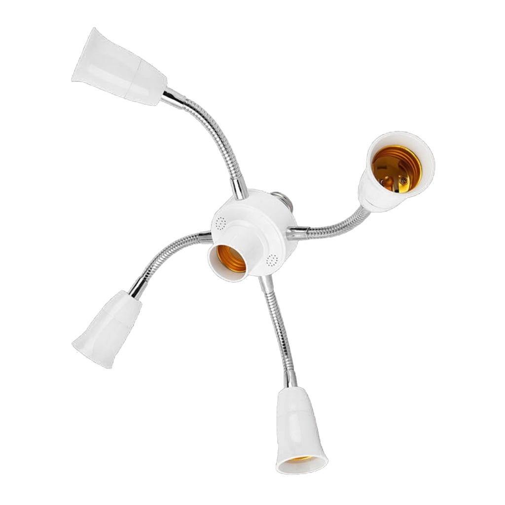Yammee 3/4/5/6 in 1 Adjustable E27 to E27 Base Light Lamp Bulb Socket ...