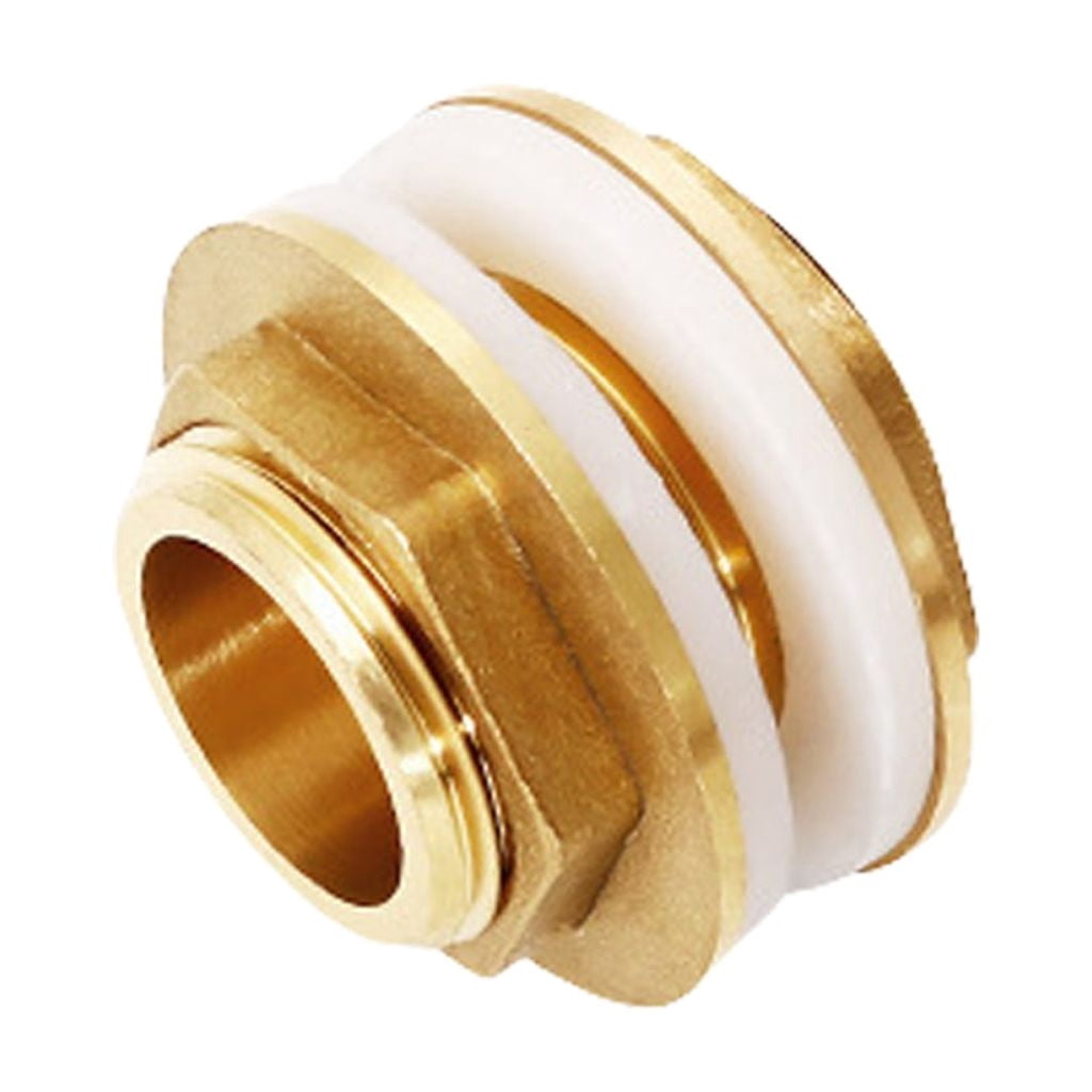 Yammee 3/4inch Brass Pipe Fitting Connectors for Water Tanks Male Full ...