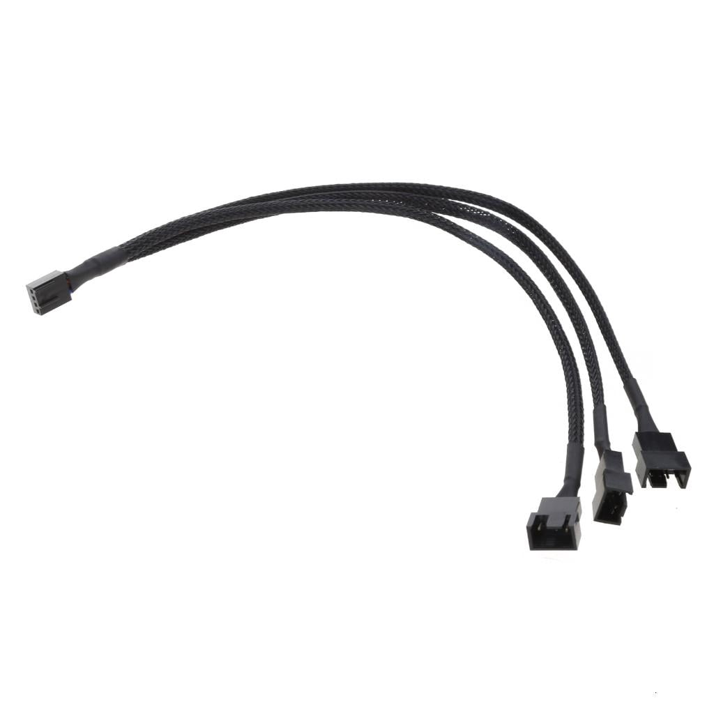 Yammee 3 Pin Cooling Fan Hub Motherboard 1 to 3 port PWM Fan Extension ...
