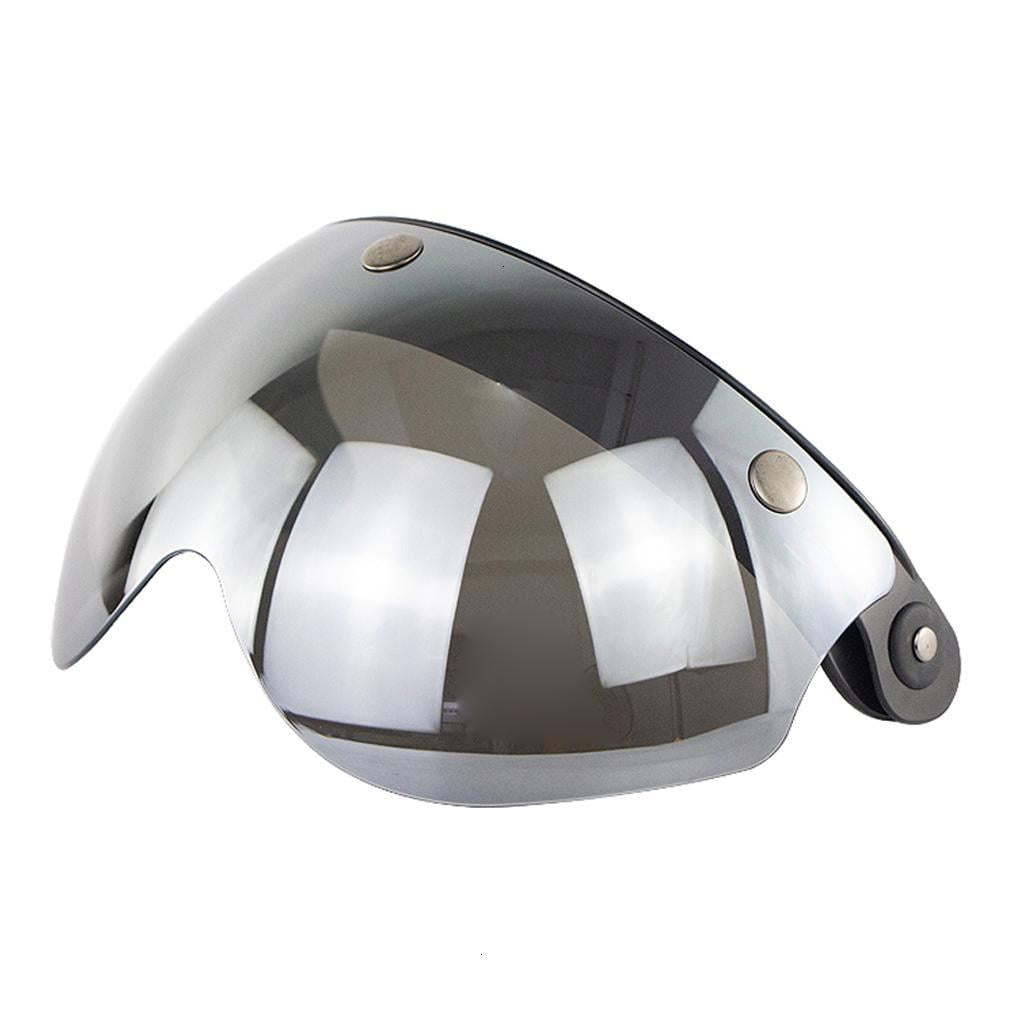Yammee 3-Snap Flip Up Down Motorcycle Visor Shield Lens for Open Face ...