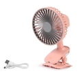 Yammee 3 Speed Adjustable Clip On Rechargeable Fan 90 Degree Auto ...