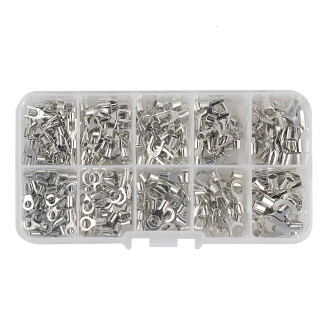 Yammee 320Pcs Non-Insulated Ring Terminal&Fork Connector Wire Crimp ...