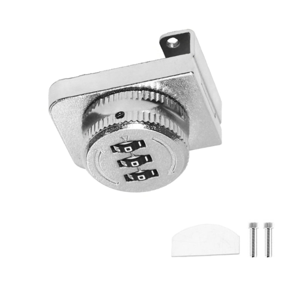 Yammee 3Digit Combination Cabinet Lock AntiTheft Drawer Lock Glass ...