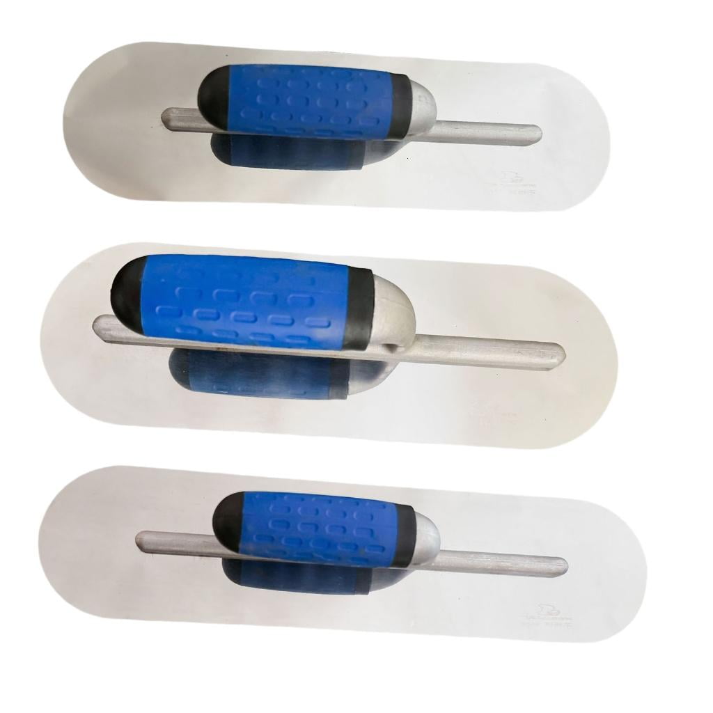 Yammee 3Piece Rounded Edge Plastering Trowel Set Stainless Steel Pool ...