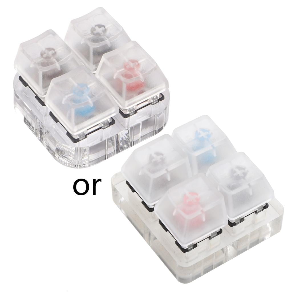 Yammee 4 Keys Mechanical Switch Keychain Light Up Backlit For Keyboard ...