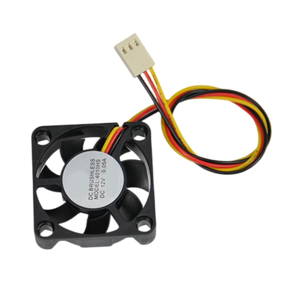 Yammee 4010 40x40x10 3Pin 12V Brushless Cooling Fan with Duponts Wire ...