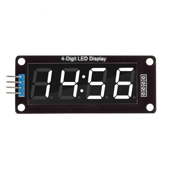 Yammee 4Digit Seven Segment LED Clock Display Module 0.56Inch High ...