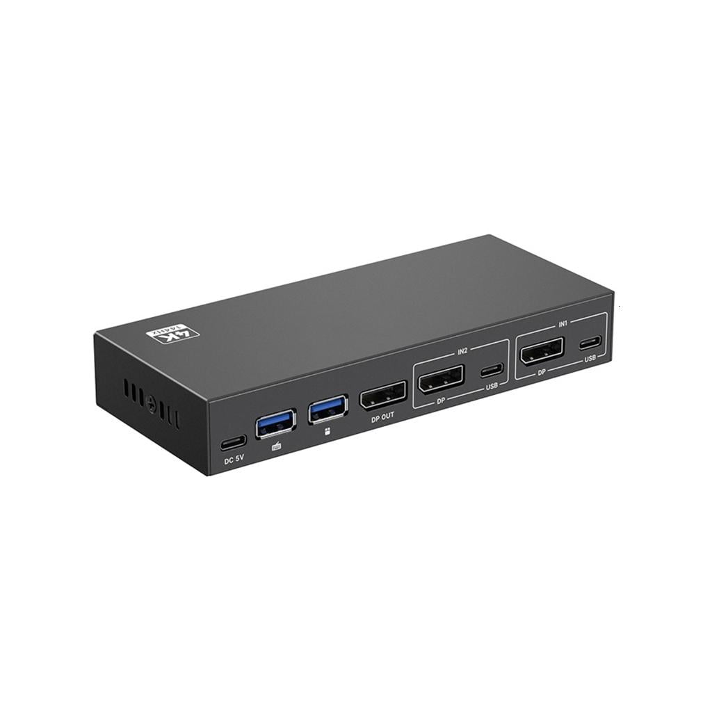 Yammee 4K@144Hz 2 KVM Switcher Computer Monitor 2 Port KVM Switcher ...