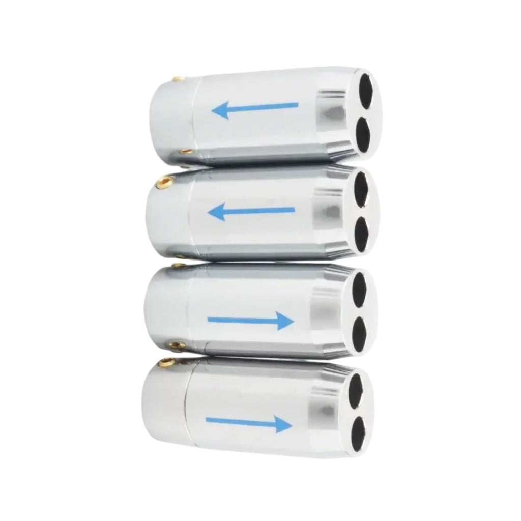 Yammee 4Pcs Aluminium Y Splitter Speaker Sound Power Cable Wire Adapter ...