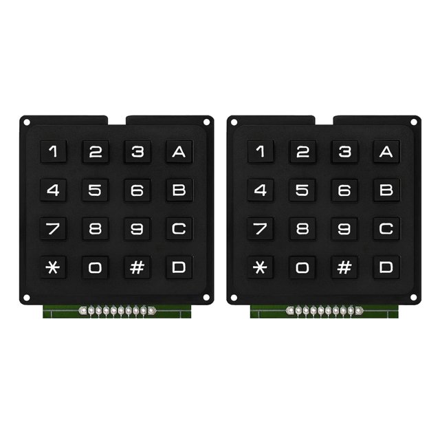 Yammee 4x4 Keypad MCU Board Keyboard Moduless with 16 Keys 4x4 Push Buttons External Keypad ...