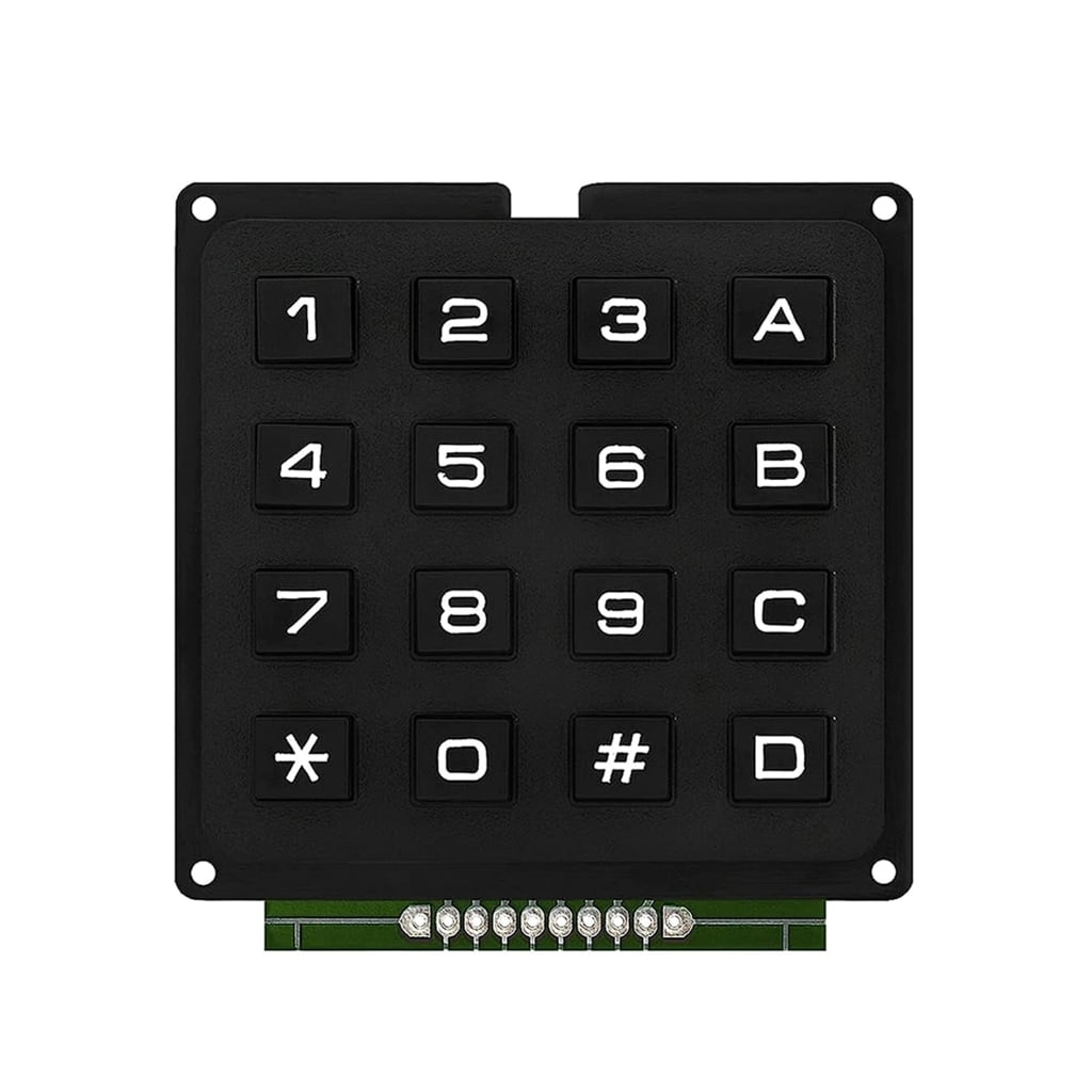 Yammee 4x4 Keypad MCU Board Keyboard Moduless with 16 Keys 4x4 Push Buttons External Keypad ...