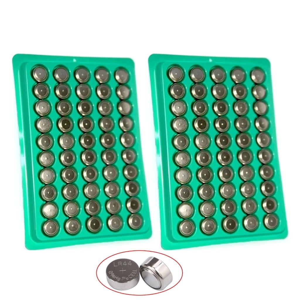 Yammee 50/100Pcs Button Coin Cell Battery AG13 LR44 A76 357 357A 1.55V ...