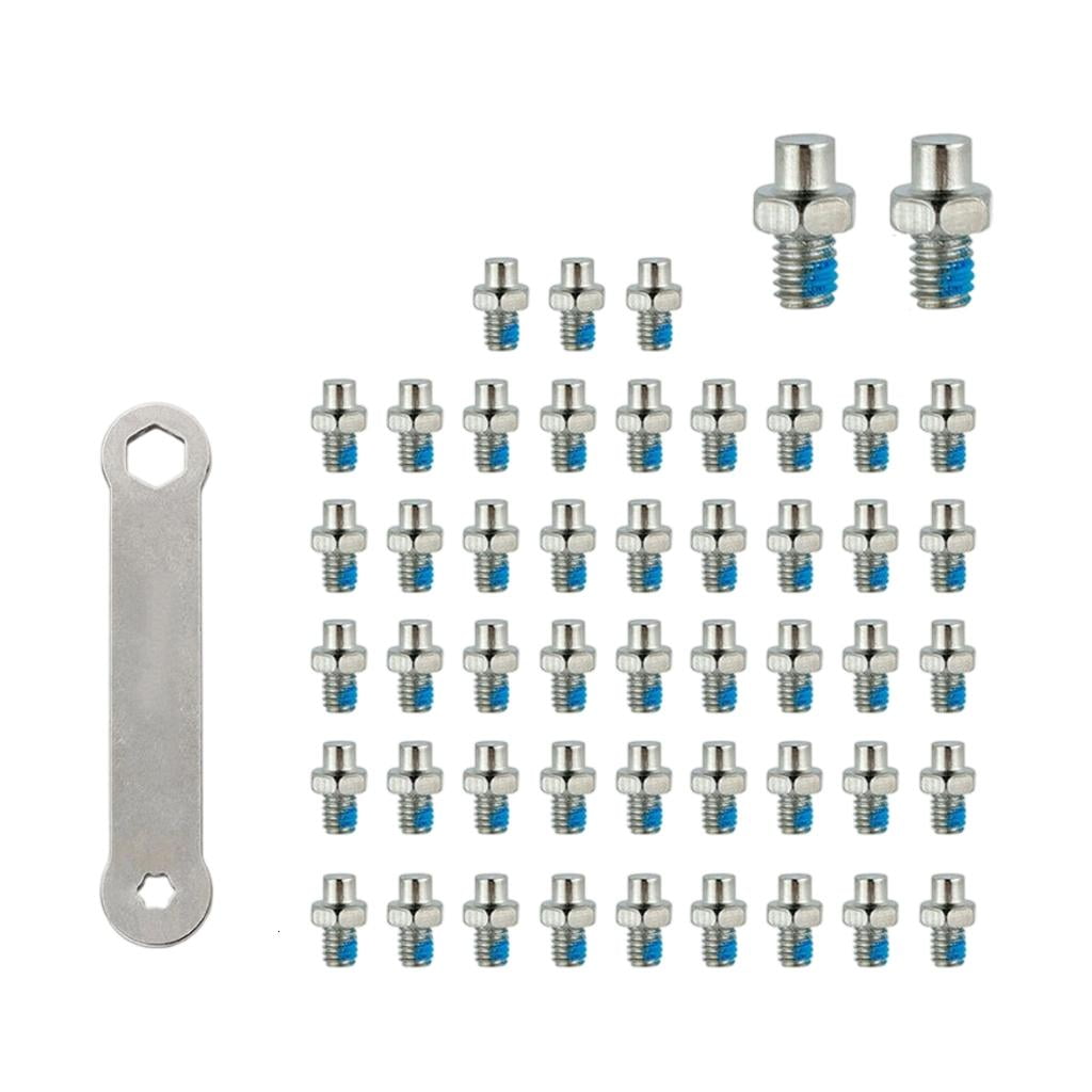 Yammee 50Pcs Road Bike 4mm Threading Bolts Pin Nails Bicycles Pedal ...