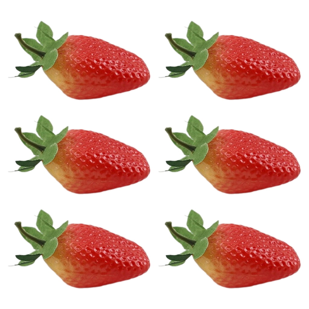 Yammee 6Pcs Artificial Fruit Plastic Fruit Realistic Fake Fruit ...
