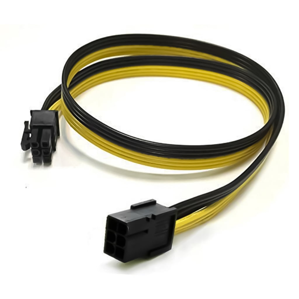 Yammee 6Pin Male to Female PCIExpress Power Extension Cable Adapter for ...