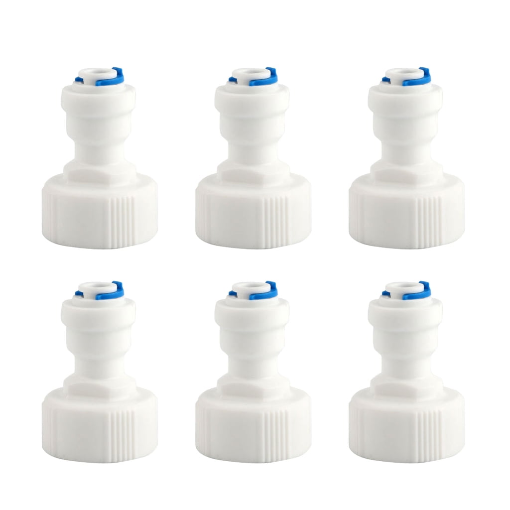 Yammee 6pcs Hose Bib Quick Connection Adapter Push to Connection ABS ...