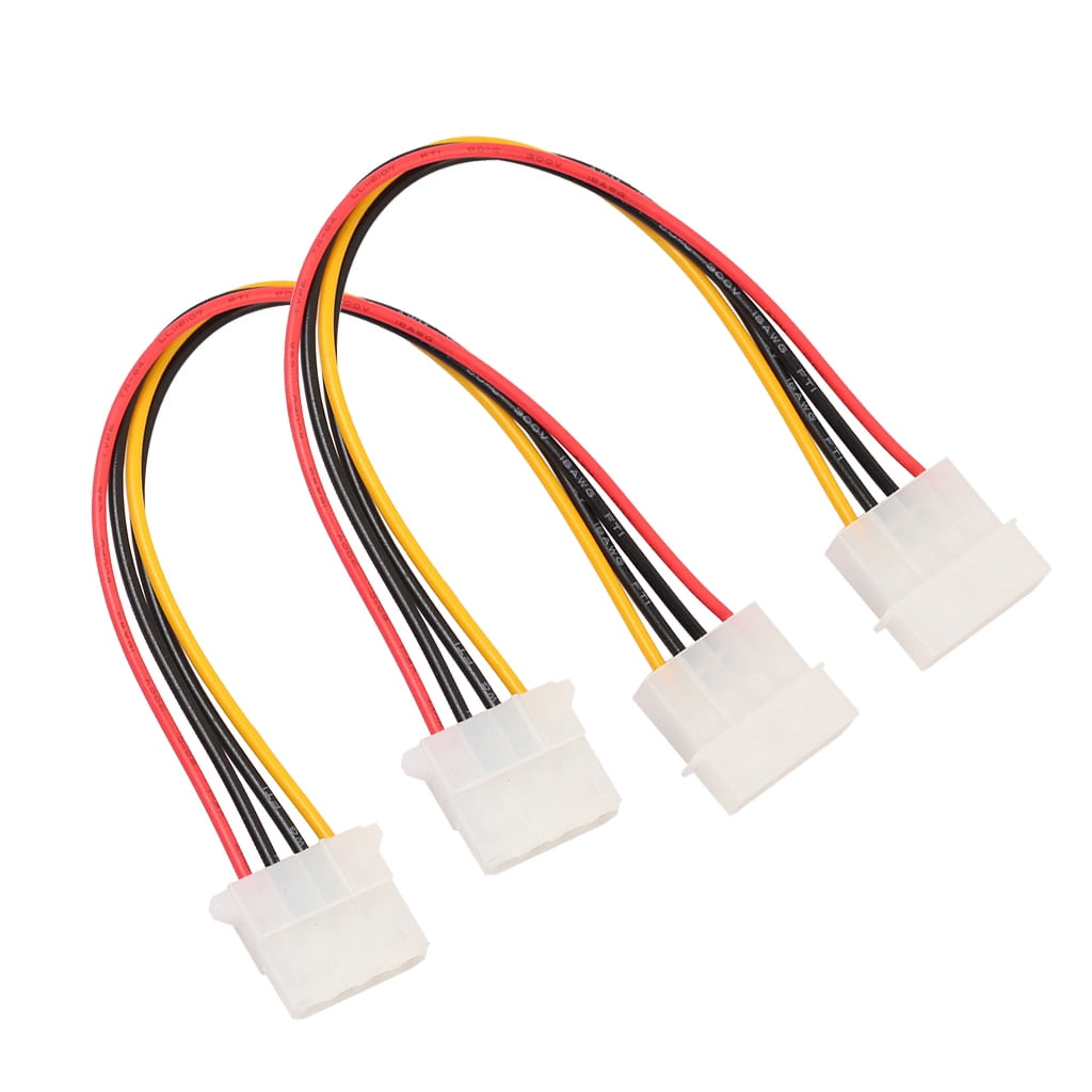 Yammee 7.87in Molex IDE Power Extension Cable for M/F - 4 pin Molex ...
