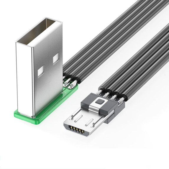 Yammee 90 Degree Right Angle USB to USB 5Pin Data Cable Charging Cord ...