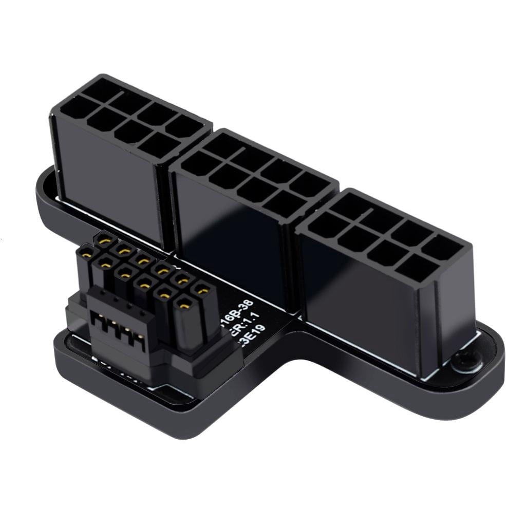 Yammee ATX3.0 12VHPWR 12Pin+4Pin to 3x8Pin 600W Power Adapter for ...