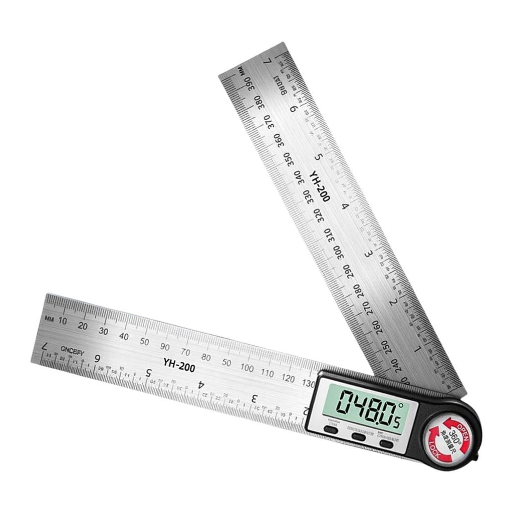 Yammee Accuracy Stainless Steel Digital Protractors For Mechanic ...