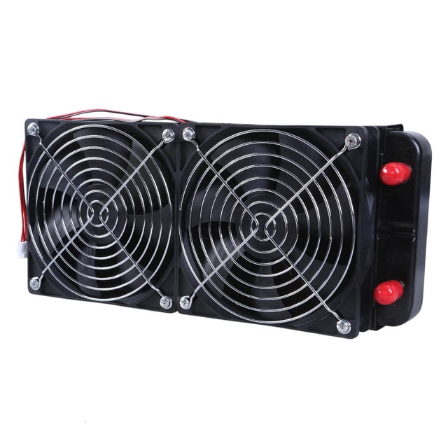 Yammee Aluminum Computer Radiator Water Cooling Cooler 2 Fans 240mm For ...