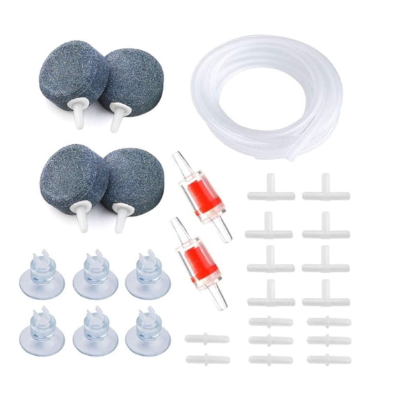 Yammee Aquarium Oxygen Bubble Oxygen Diffuser Airstones Tubing for ...