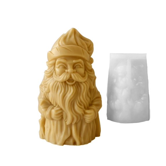 Yammee Aromatherapys Candle Mold Santa Epoxy Resin Casting Mold for ...