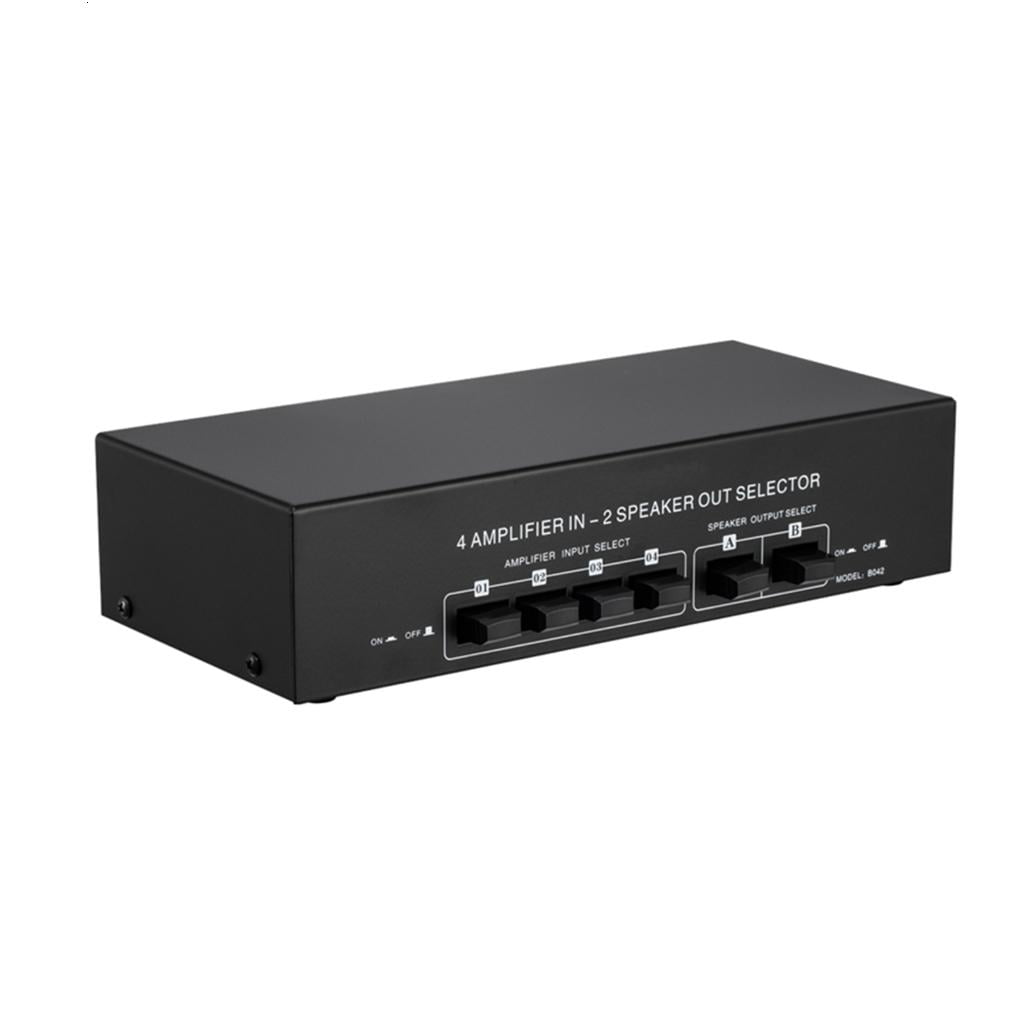 Yammee Audio Amp Amplifier / Speaker Selector Switch Splitter Box, 4 in ...