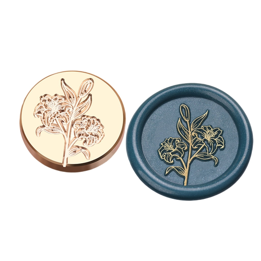 Yammee Bikes Wax Seal Stamp Flower Series Sealing Wax Stamp for Card ...