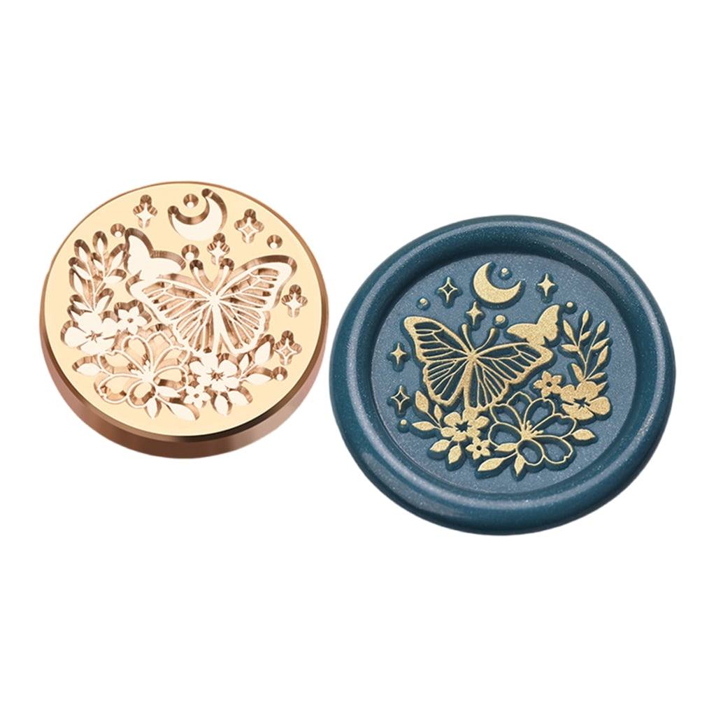 Yammee Bikes Wax Seal Stamp Flower Series Sealing Wax Stamp for Card ...