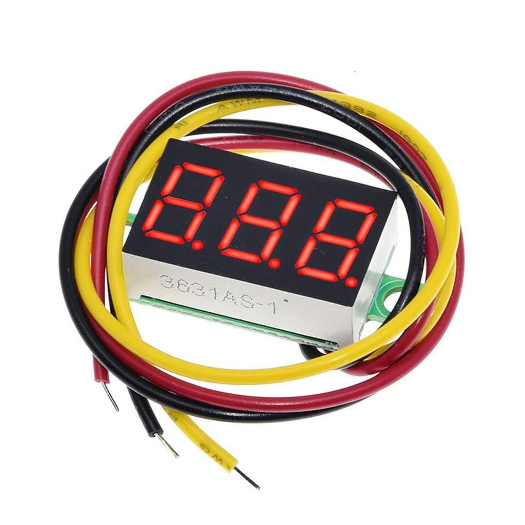 Yammee Compact 0.36 Inch Voltages Meter with Three Wire Designs ...